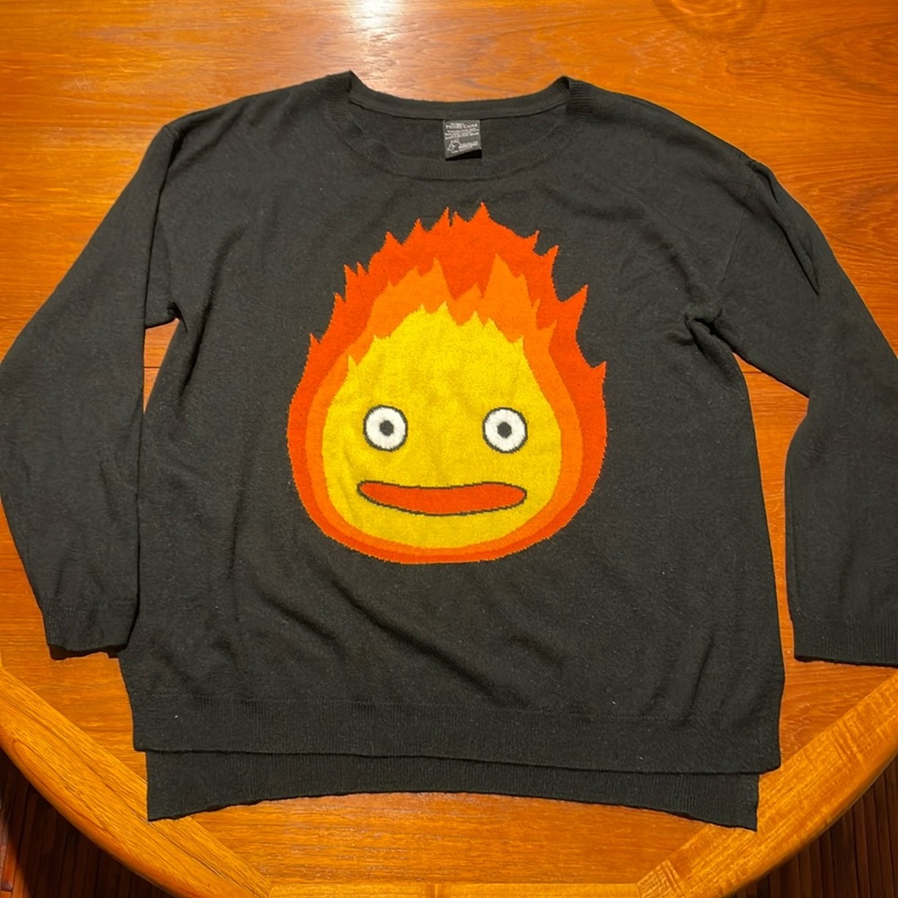 Howl’s Moving Castle Studio Ghibli Calcifer Sweater B… - Gem